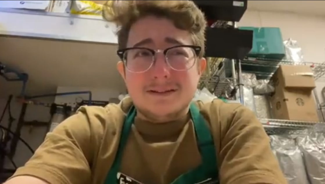 Starbucks Employee Breaks Down Crying After Being Scheduled To Work 8 ...